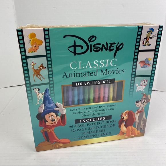 Disney | Toys | Disney Classic Animated Movies Drawing Kit New In Box ...
